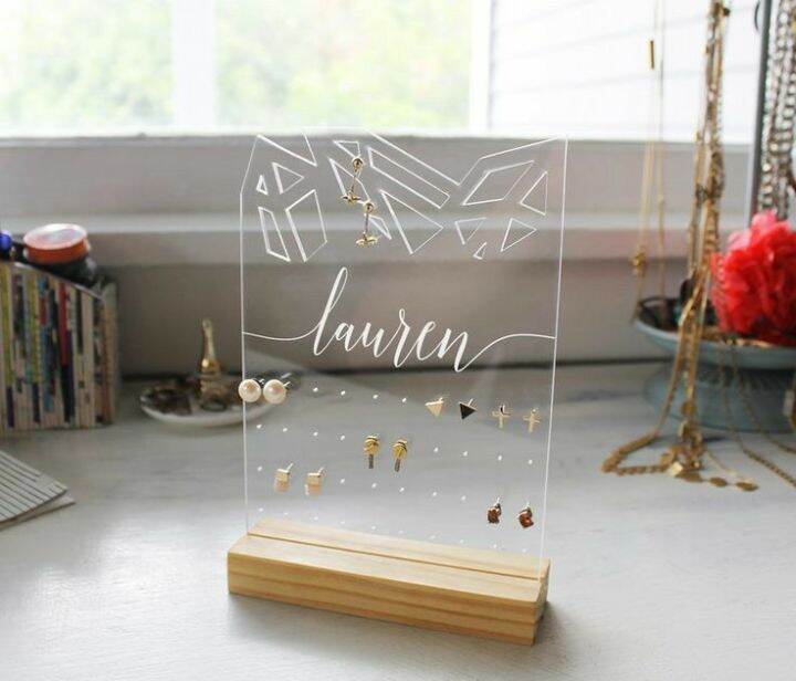 Stand akrilik kayu jati belanda berbagai macam ukuran (beli 10 gratis 1 ...