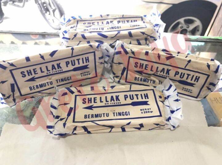 Shellac Putih Shellak Sherlak Sirlak Serlak White Finishing Pelapis ...