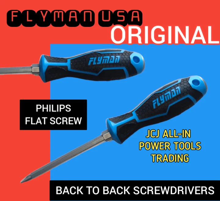 HEAVY DUTY SCREWDRIVER BACK TO BACK FLYMAN USA ORIGINAL/ ORIGINAL ...