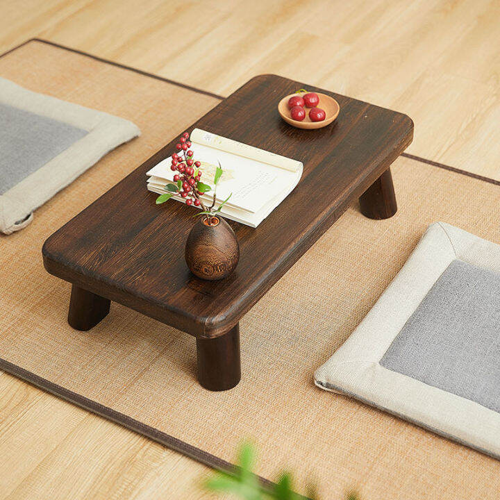 Tatami Small Coffee Table Solid Wood Kang Table Low Table Japanese Tea ...