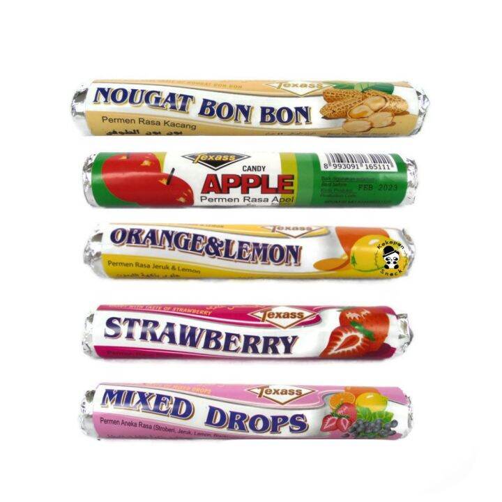 Permen Texas Roll Panjang Permen Legendaris Nostalgia 90 an | Lazada ...