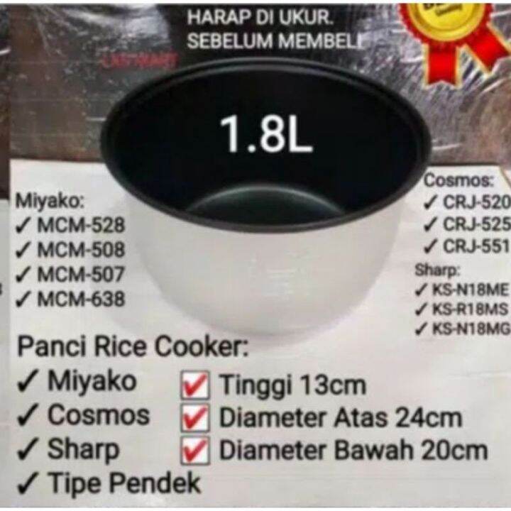 PANCI RICE COOKER / MAGICOM 1,2 LITER, PANCI RICE COKER 1,8LITER TINGGI ...