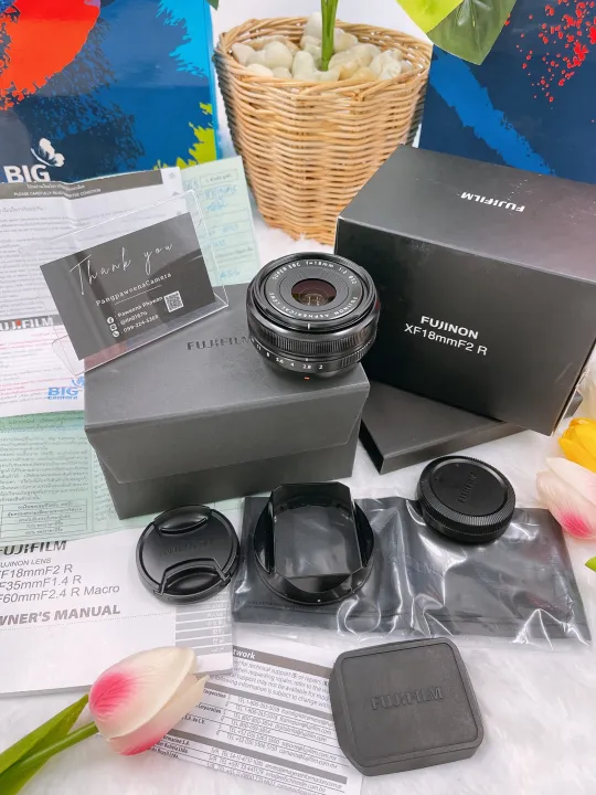 FUJIFILM XF 18mm f2 R Lens (อดีตเลนส์ศูนย์ไทย) สีดำ สภาพสวยๆครบกล่อง อุปกรณ์ครบชุด ใหม่สวย เลนส์ ...