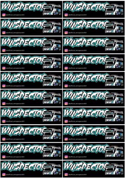 Stiker bus winspector terbaru | Lazada Indonesia