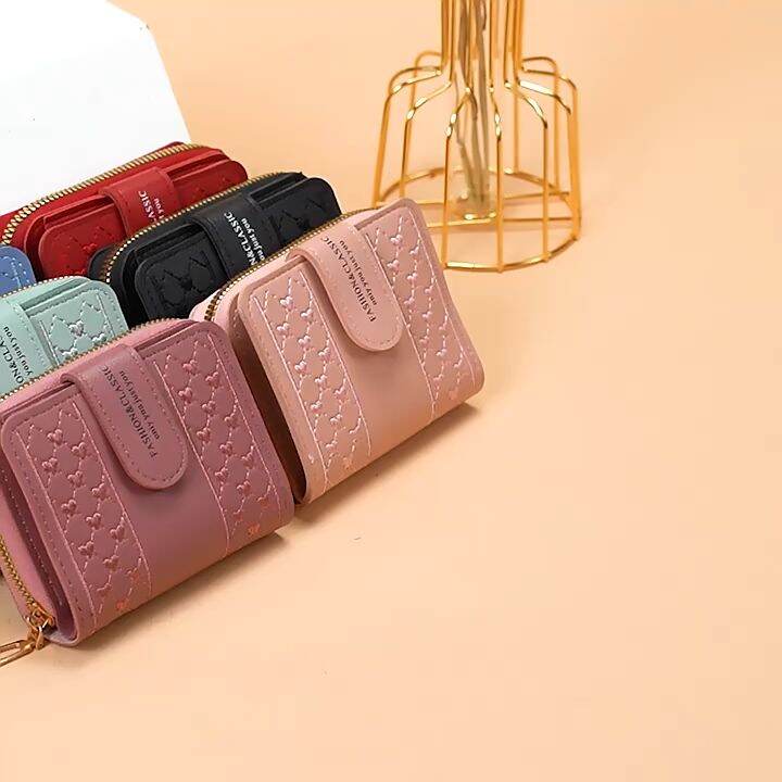 Dompet Korean Style Ritsleting Warna Cinta Dompet Wanita Panjang 916 ...