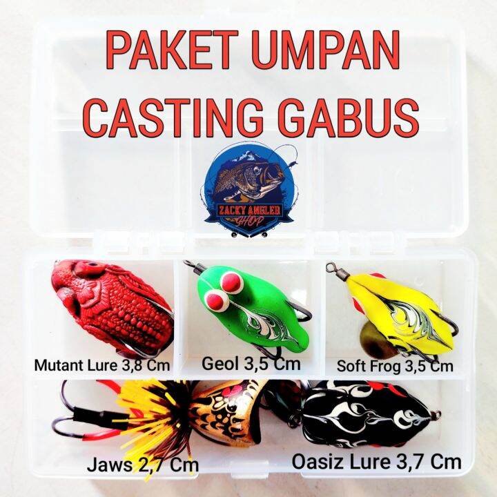 PAKET 6 UMPAN CASTING GABUS | Lazada Indonesia