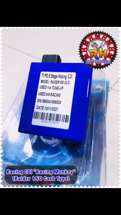Racing CDI for Raider 150 Carb Type (8-Stages) Racing Monkey | Lazada PH