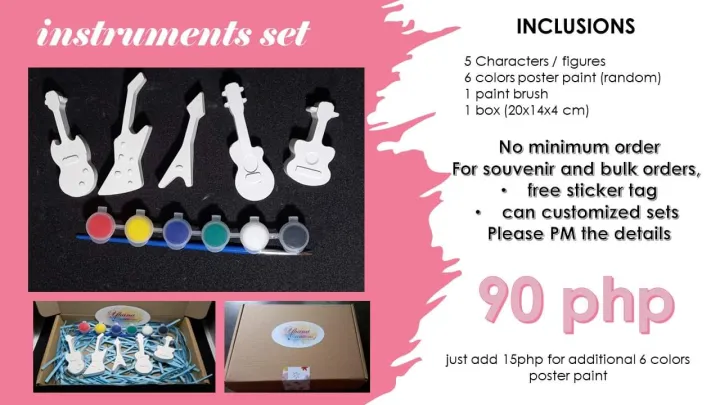 Instruments Music Theme - DIY Plaster Paint Kit/Set ( Souvenir ...