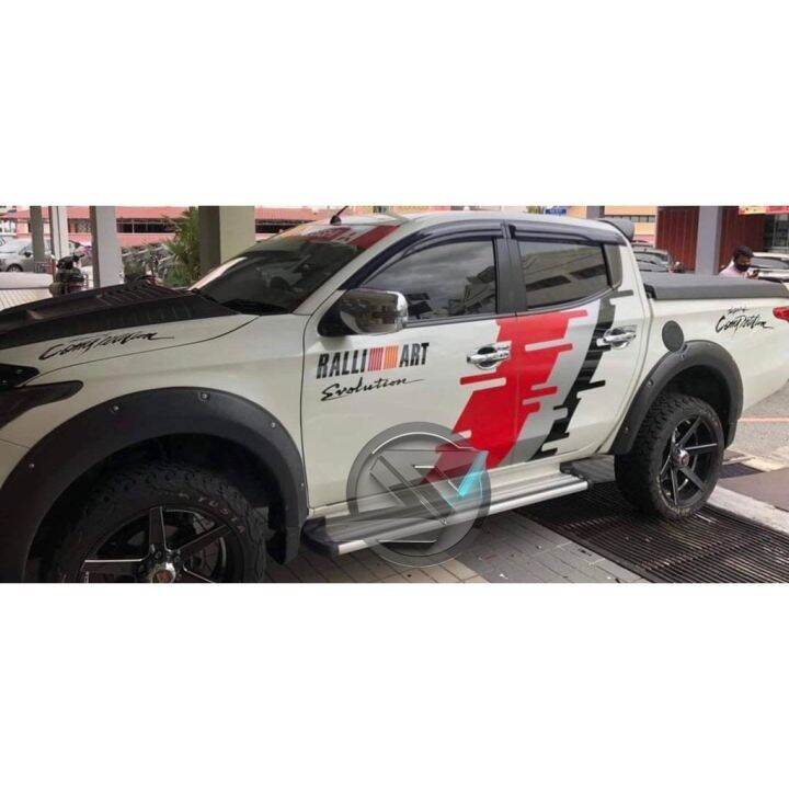 (Ready Stock) S915# Mitsubishi Triton Car Body Vinyl Decal Sticker | Lazada