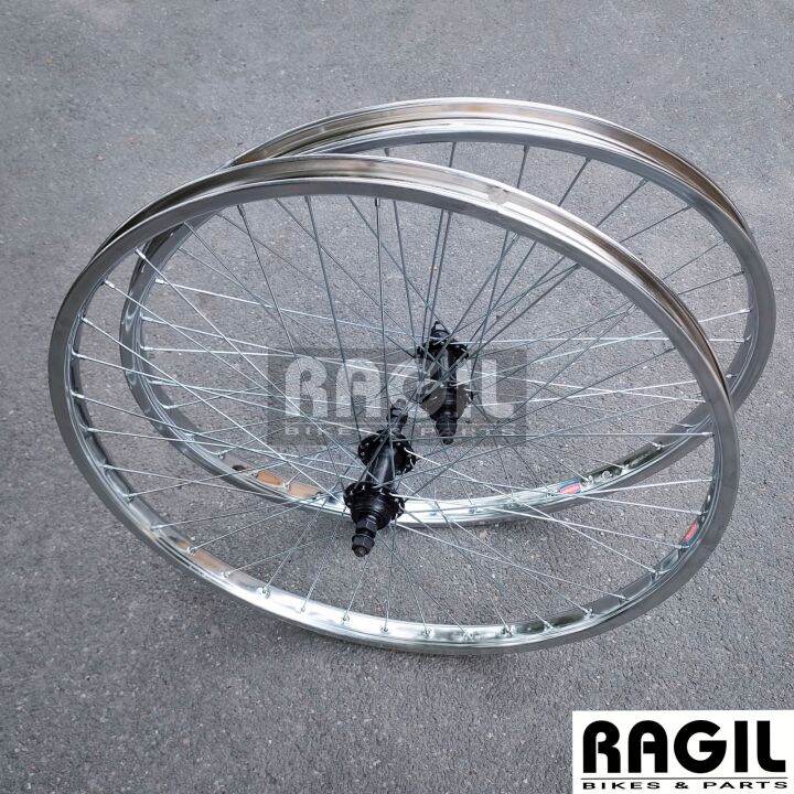 WHEELSET SEPEDA 26 ARAYA BESI LUBANG 36 HOLE 36H RIM VELG RIMS HUB ...
