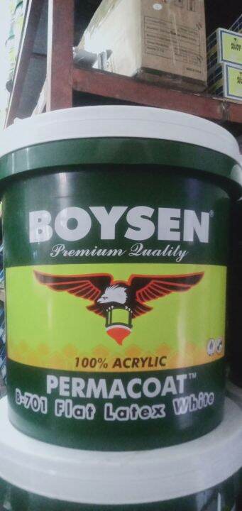 Boysen Paint Permacoat B-701 Flat Latex White 16Liters | Lazada PH
