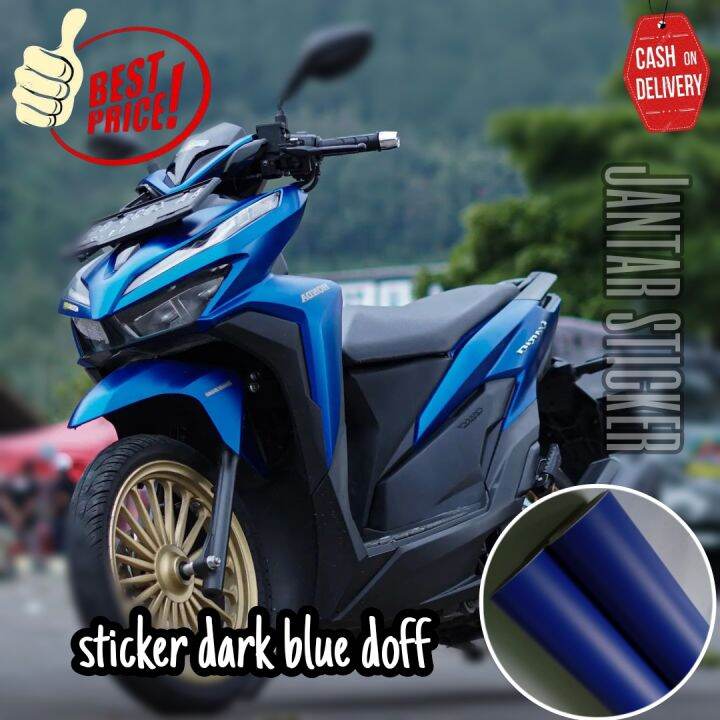 Stiker motor skotlet biru tua glossy skotlet motor biru tua glossy ...