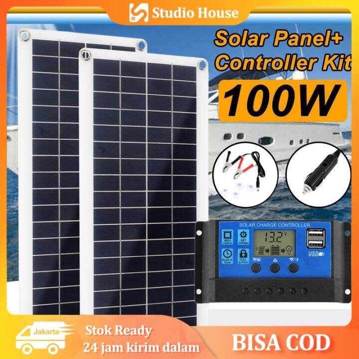 100 WATT Solar Photovoltaic Module / Tenaga Matahari Waterproof Papan ...