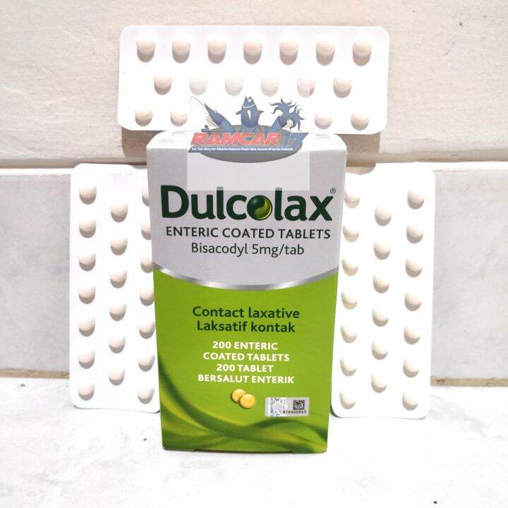 Dulcolax Tablet Mengatasi Konstipasi 1/2 Strip ISI 10 Tablet Import ...