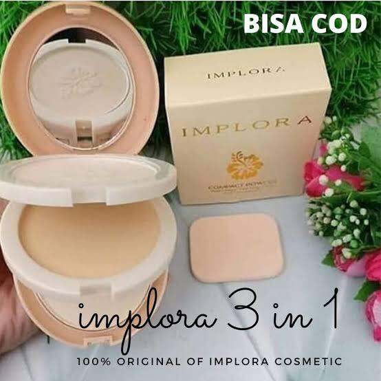 Bedak 3 in 1/bedak hati/bedak powder/bedak implora | Lazada Indonesia