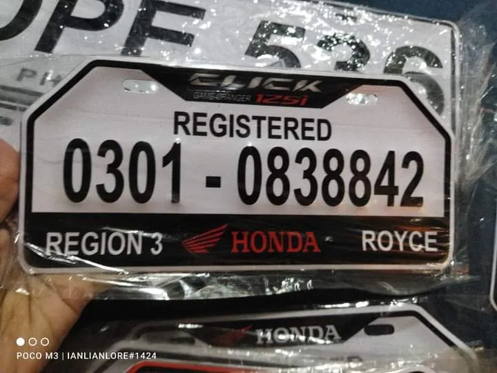 METAL EMBOSSED GALVANIZED LAMINATED MC PLATE | Lazada PH