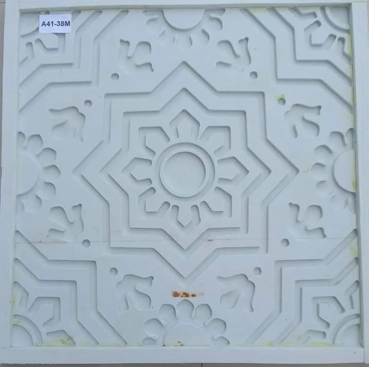 CETAKAN KRAWANGAN GRC MASIF TEMPEL DINDING MOTIF 01 UKURAN 50X50 | Lazada Indonesia