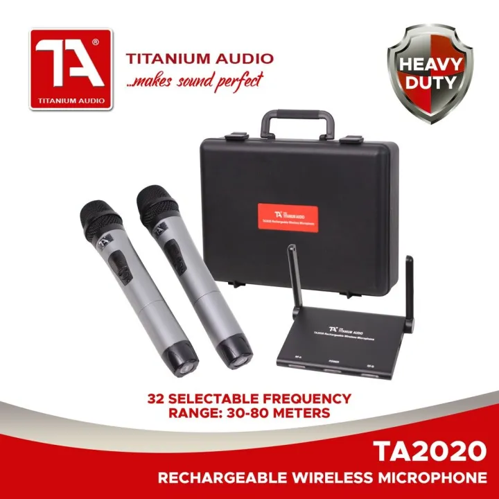 Titanium Audio Rechargeable Wireless Mic TA2020 | Lazada PH