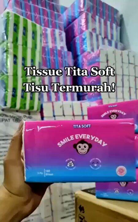 Tisu Murah Tita Soft Facial Tissue 180 Sheet isi 8pcs | Lazada Indonesia