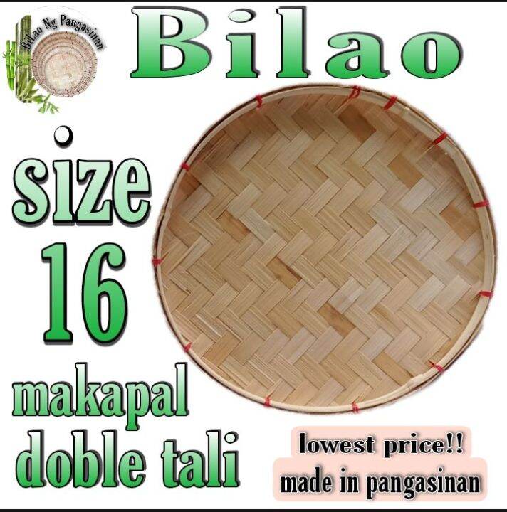 Bilao size 16" makapal large (min.order 7-10pcs) | Lazada PH