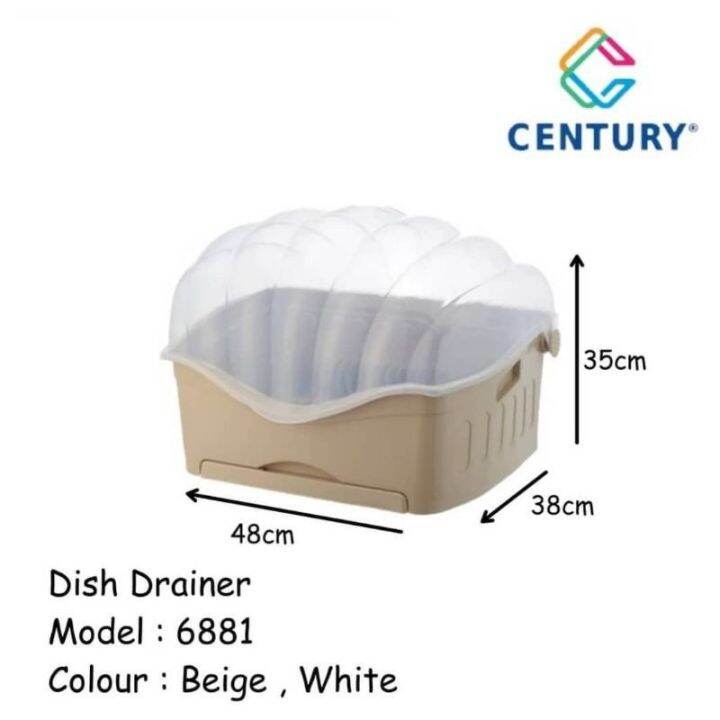 Century Dish Drainer with Cower 6881 /Rack Pinggan/ | Lazada