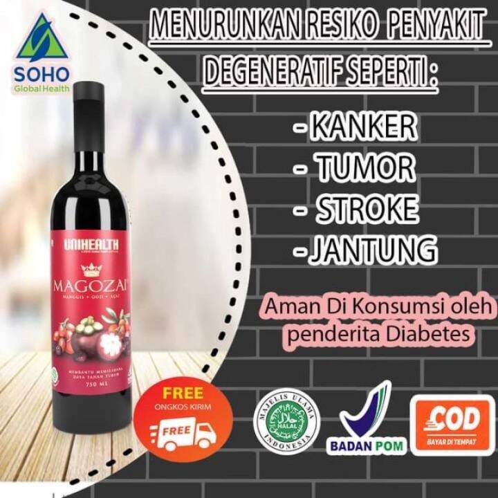 (Unihealth) 750ml - Magozai Vitamin Suplemen Kesehatan 100% Original ...