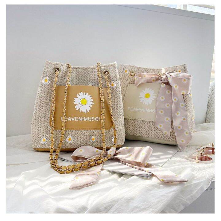 Cubeflex Korean Fashion Straw Shoulder bag | Lazada PH
