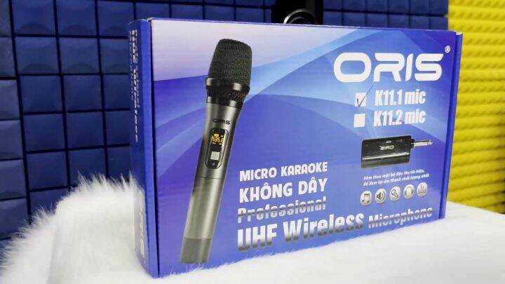 Micro đa năng không dây karaoke chính hãng ORIS K11.1 độ nhạy cao, chống hú tốt - ORIS ...