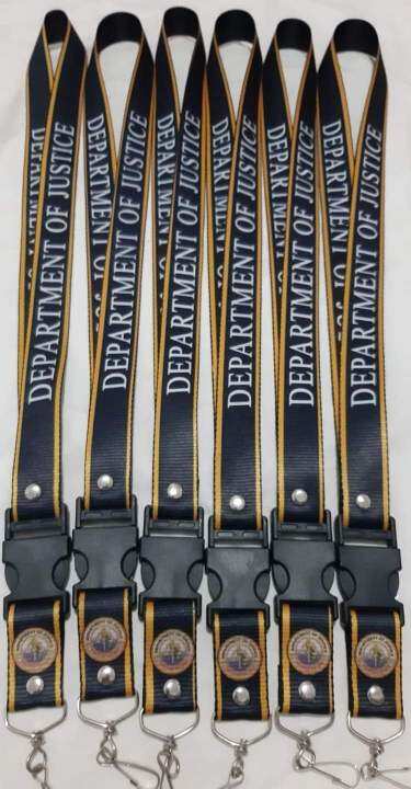 DEPARTMENT OF JUSTICE ID LACE LANYARD/DOJ | Lazada PH