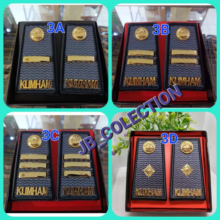 PANGKAT KUMHAM TERBARU. Tanda Pangkat Kumham 3A 3B 3C 3D Atribut Kumham ...