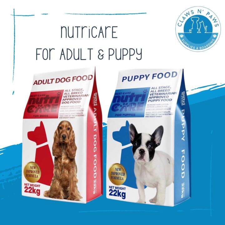 NutriCare Veterinarian Approved Formula Dry Dog Food Adult/Puppy 22kgs ...