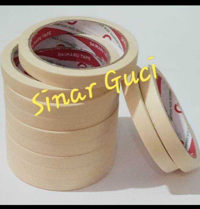 Lakban Masking atau lakban kertas 1/2 inc Daimaru | Lazada Indonesia
