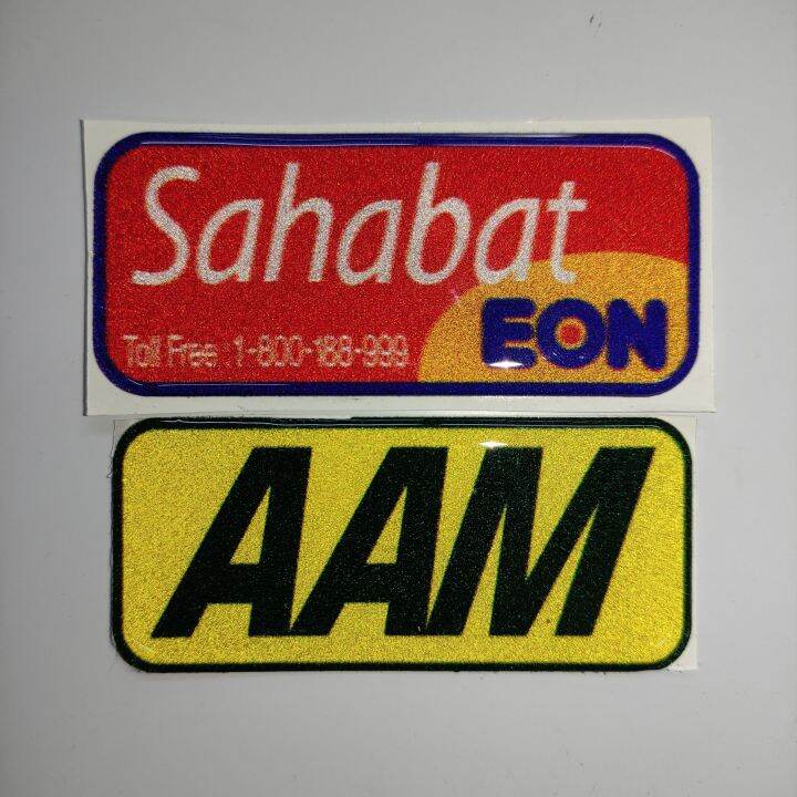 Sticker Epoxy Timbol Sahabat Eon AAM Sticker Original Design 3M ...