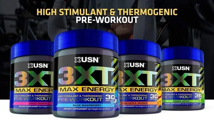 🎈USN 3xt Max Energy pre-workout ( 30 serving)ตัว เพิ่มแรง | Lazada.co.th
