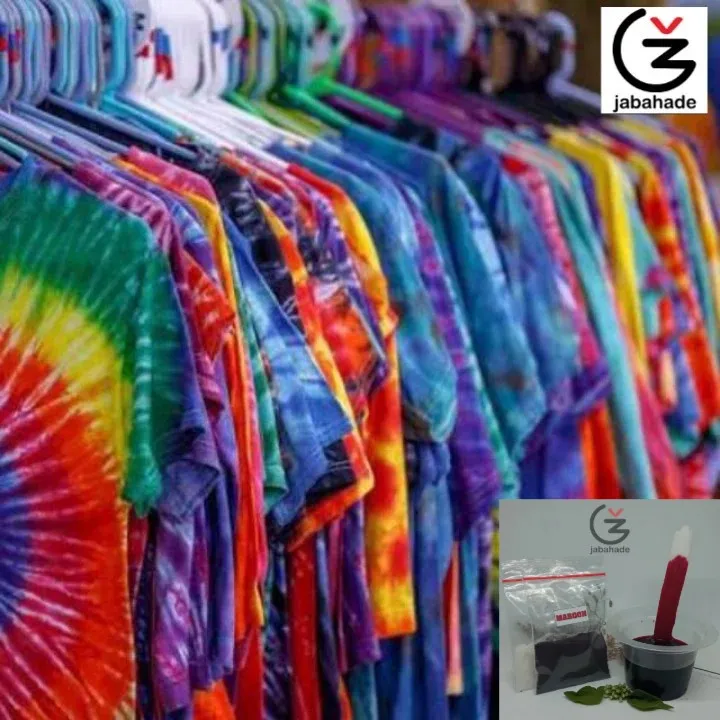 Pewarna tie dye shibori jumputan batik reaktif praktis lengkap ( pewarna + pengunci warna ...