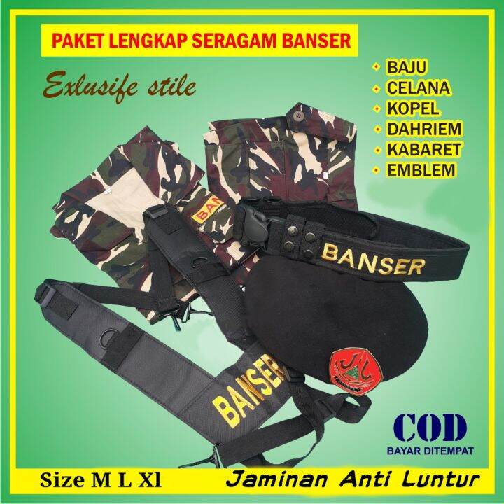 seragam banser loreng nasional bahan twill | Lazada Indonesia