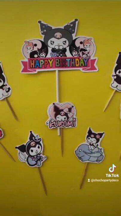 Topper KUROMI / Topper Kue Sanrio Kuromi | Lazada Indonesia