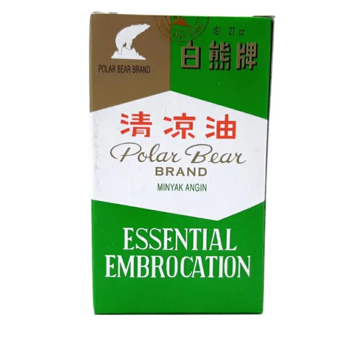 POLAR BEAR BRAND ESSENTIAL EMBROCATION 18cc - Minyak Angin | Lazada ...