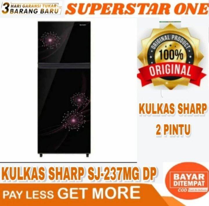 Sharp Kulkas 2 Pintu SJ-237MG DP Lemari es Sharp SJ237MGDP Kulkas 2 Pintu | Lazada Indonesia