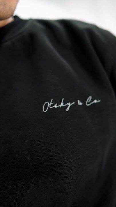 Otsky Crewneck Font Left Signature Premium | Lazada Indonesia