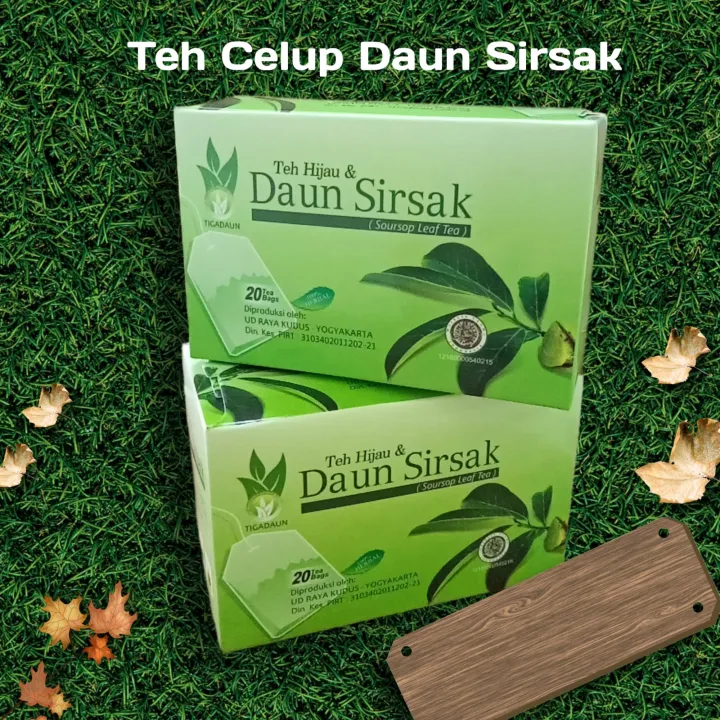 TEH CELUP DAUN SIRSAK UD RAYA KUDUS CAP TIGA DAUN | Lazada Indonesia