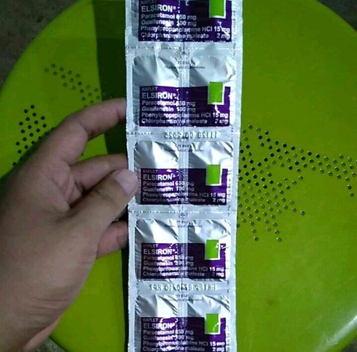 ELSIRON® KAPLET (Obat Sakit Kepala, Demam, Nyeri, Flu, Pilek, Bersin ...