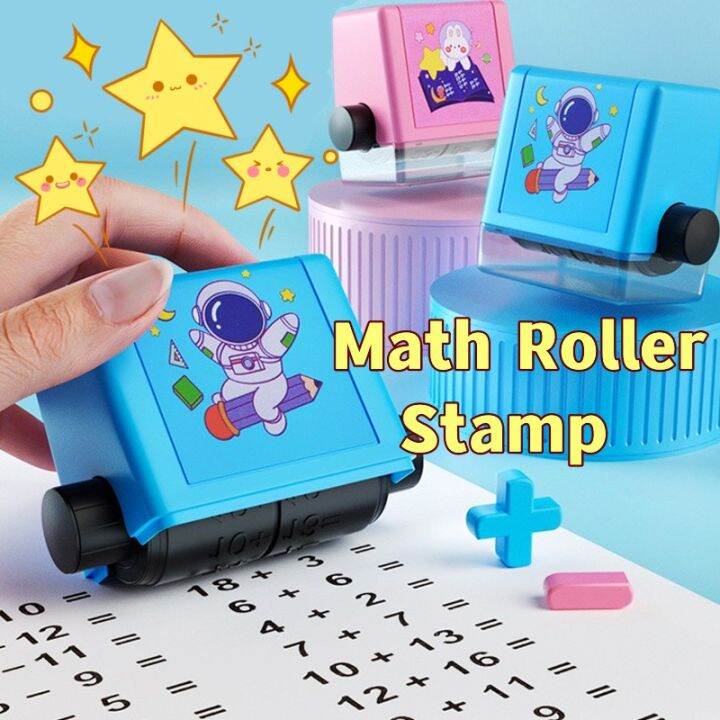 Math Roller Stamp For Students Addition And Subtraction Exercises ...