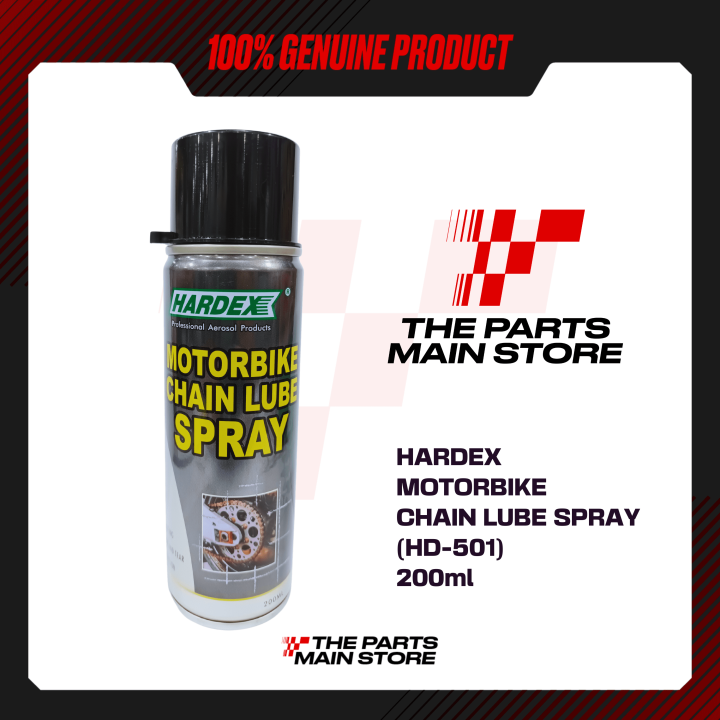 HARDEX MOTORBIKE CHAIN LUBE SPRAY (HD-501) 200mL | Lazada PH