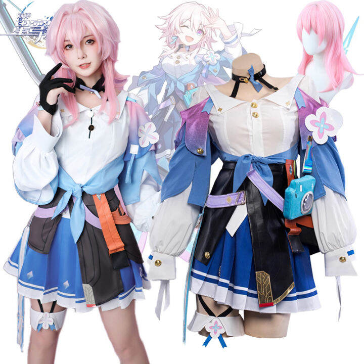 Game Honkai Star Rail March 7th Cosplay Dress Trailblazer Stelle ...