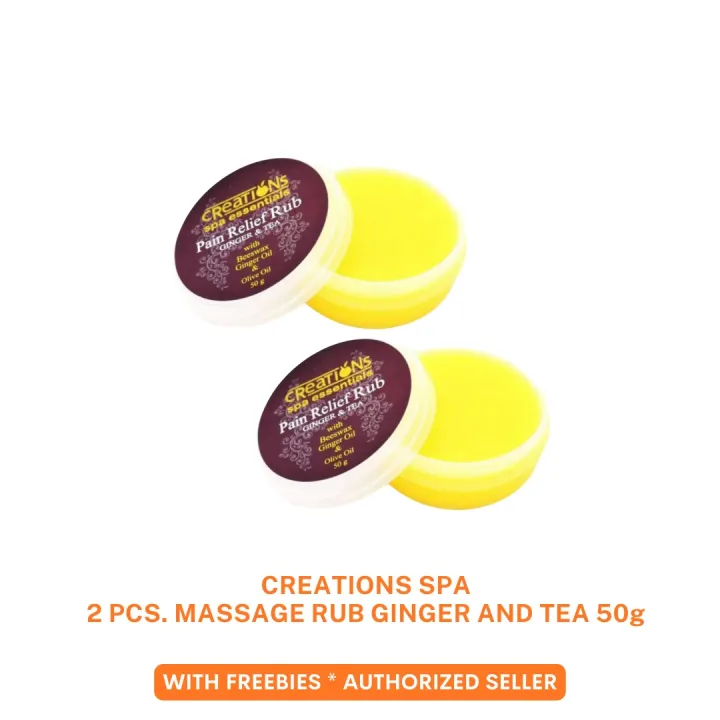 CREATIONS SPA CREATION SPA Pain Relief Spa Rub 50 GRAMS GINGER & TEA 2 ...