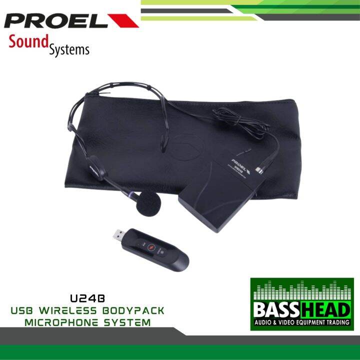 Proel U24B USB Wireless Bodypack Microphone System | Lazada PH