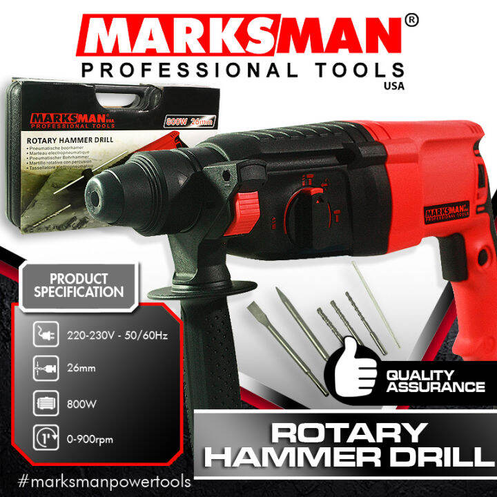 MARKSMAN 800W Rotary Hammer | Lazada PH