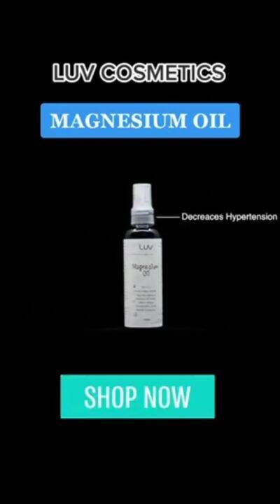 LUV Magnesium Oil 100ml with FDA and BFAD approved relaxation and ...