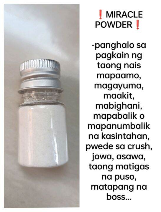 Miracle Powder sa bote | Gayuma, pampaamo, panghalina | Lazada PH